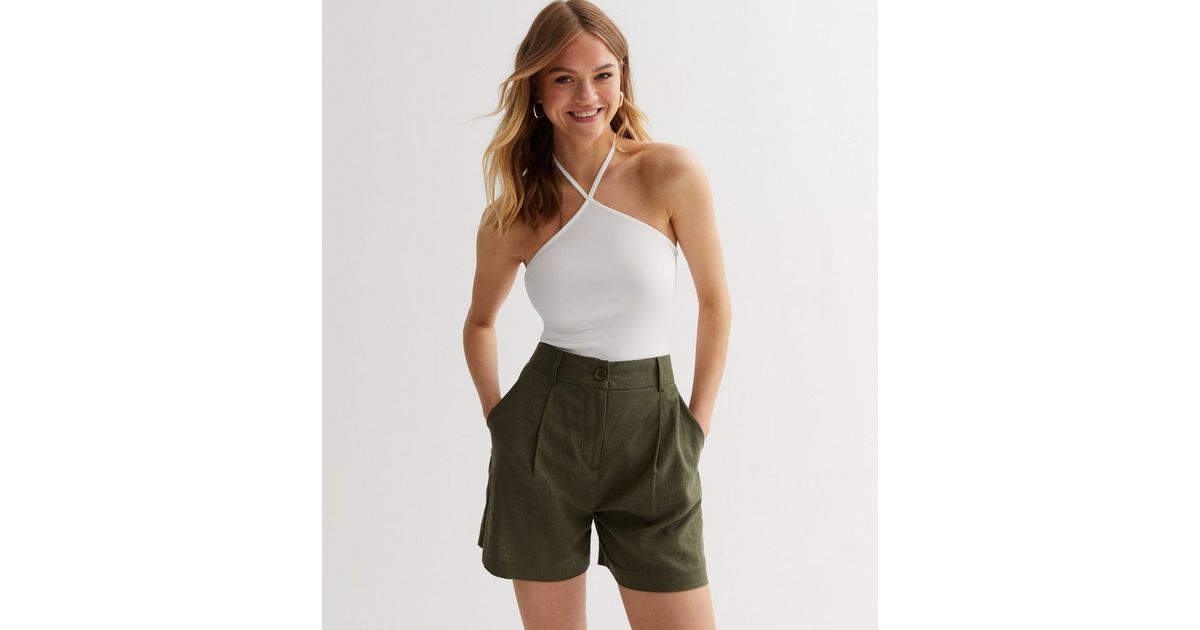 White Halter Neck Bodysuit | New Look