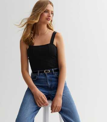 Square Neck Tops in Black, White & More | Square Neck Crop Tops | New Look