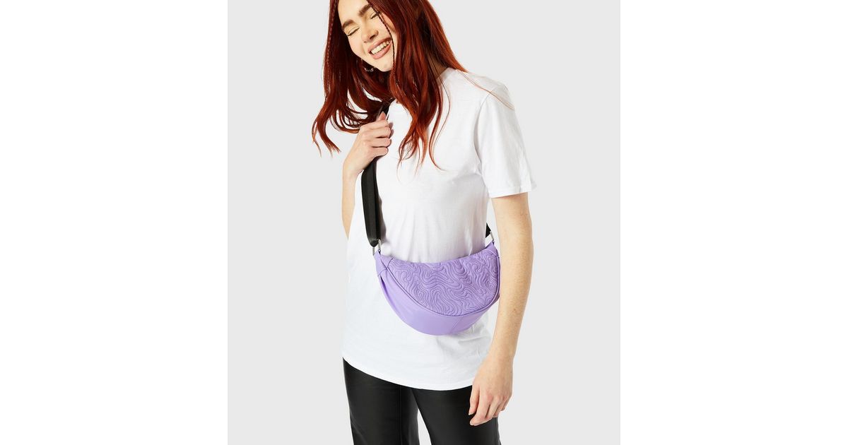 Skinnydip Lilac Swirl Cross Body Bag | New Look