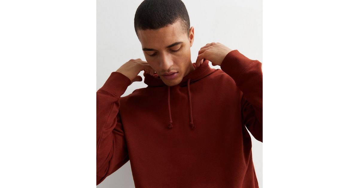 Rust Pocket Front Relaxed Fit Hoodie | New Look