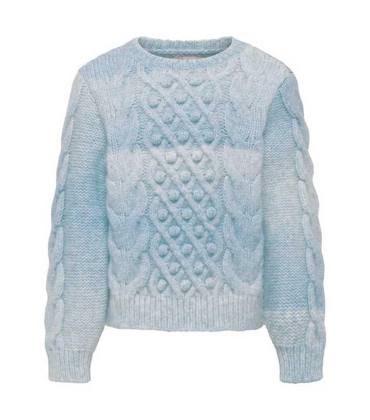 KIDS ONLY Pale Blue Cable Knit Long Sleeve Jumper | New Look