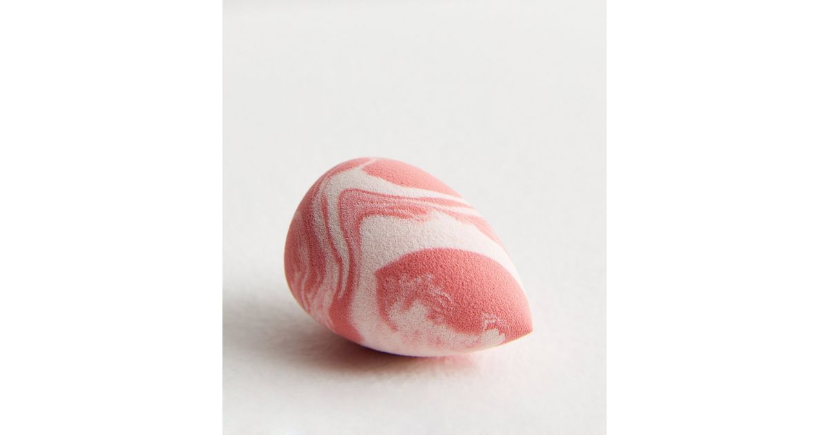 Pink Marble Print Beauty Sponge | New Look