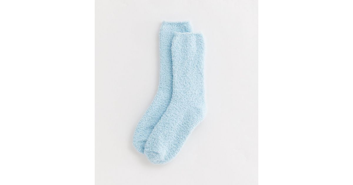 Blue Cosy Socks | New Look