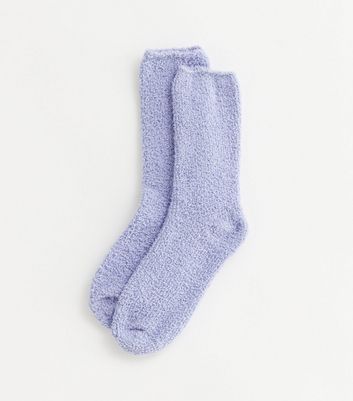 Lilac Glitter Cosy Socks | New Look