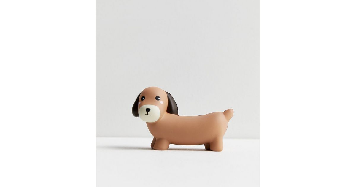 Brown Sausage Dog Stress Ball | New Look