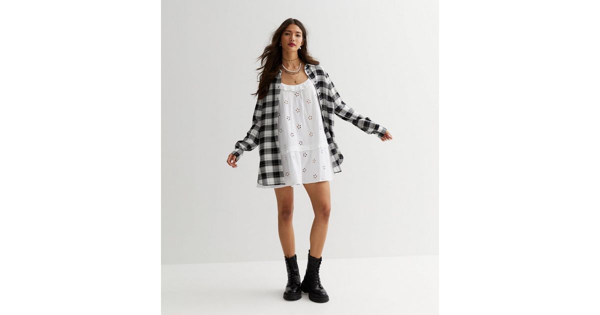 Black Check Long Sleeve Shirt | New Look