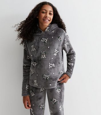 Girls fleece pyjamas store