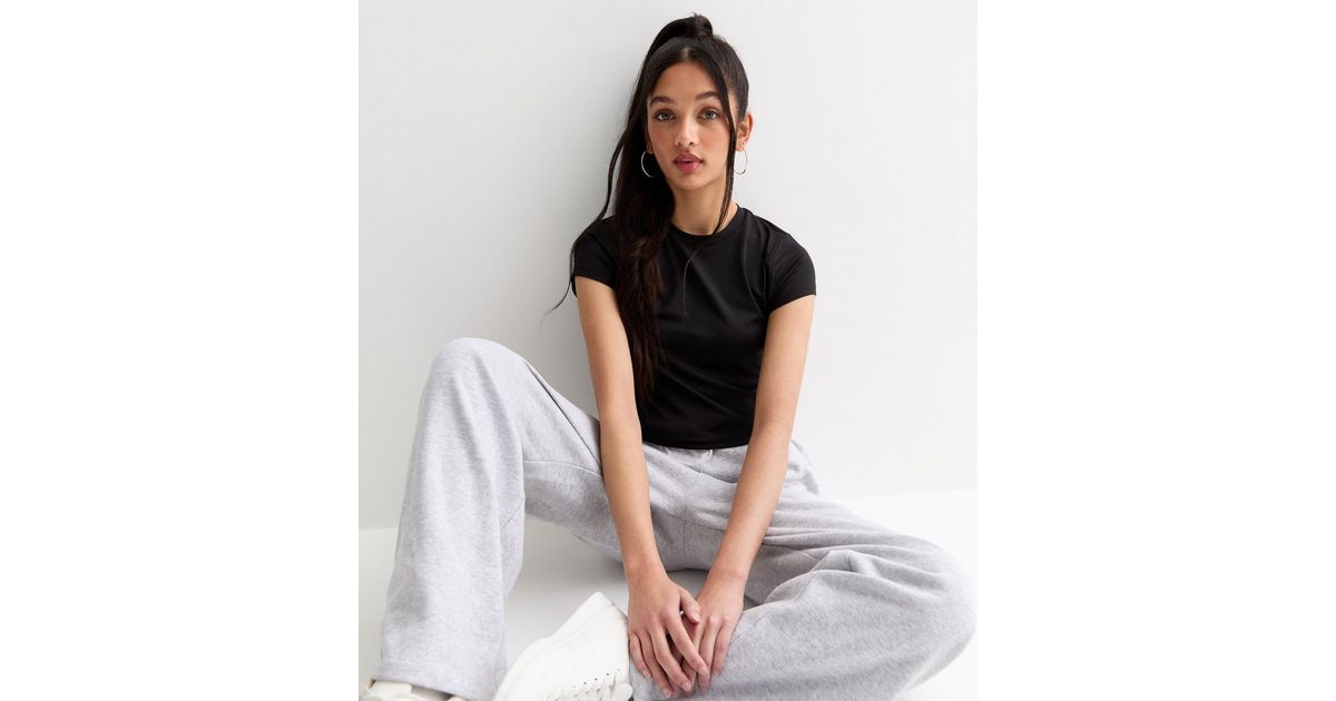Girls Black Stretch Mini T-Shirt | New Look