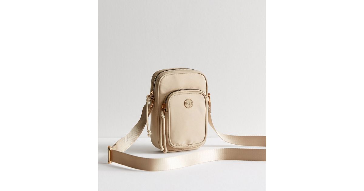 Stone Cross Body Phone Bag | New Look