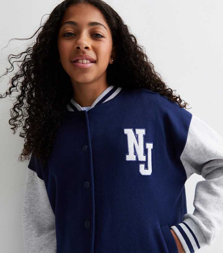 Varsity Jacket For Girls Blue