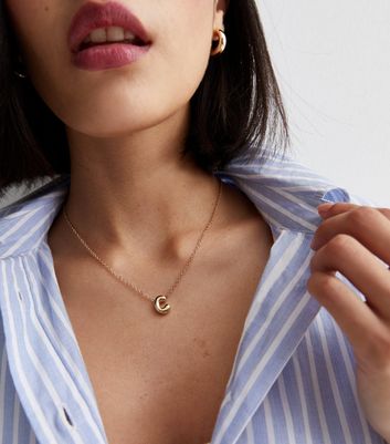 Initials chain necklace store