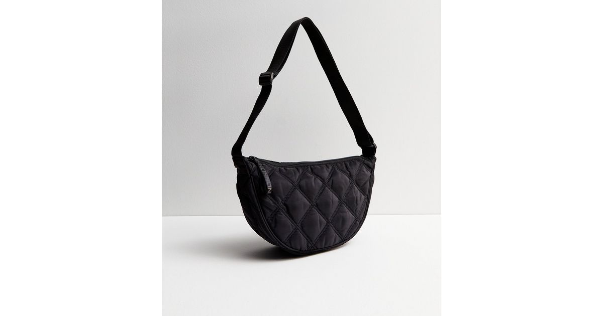 Black Quilted Cross Body Bag | New Look