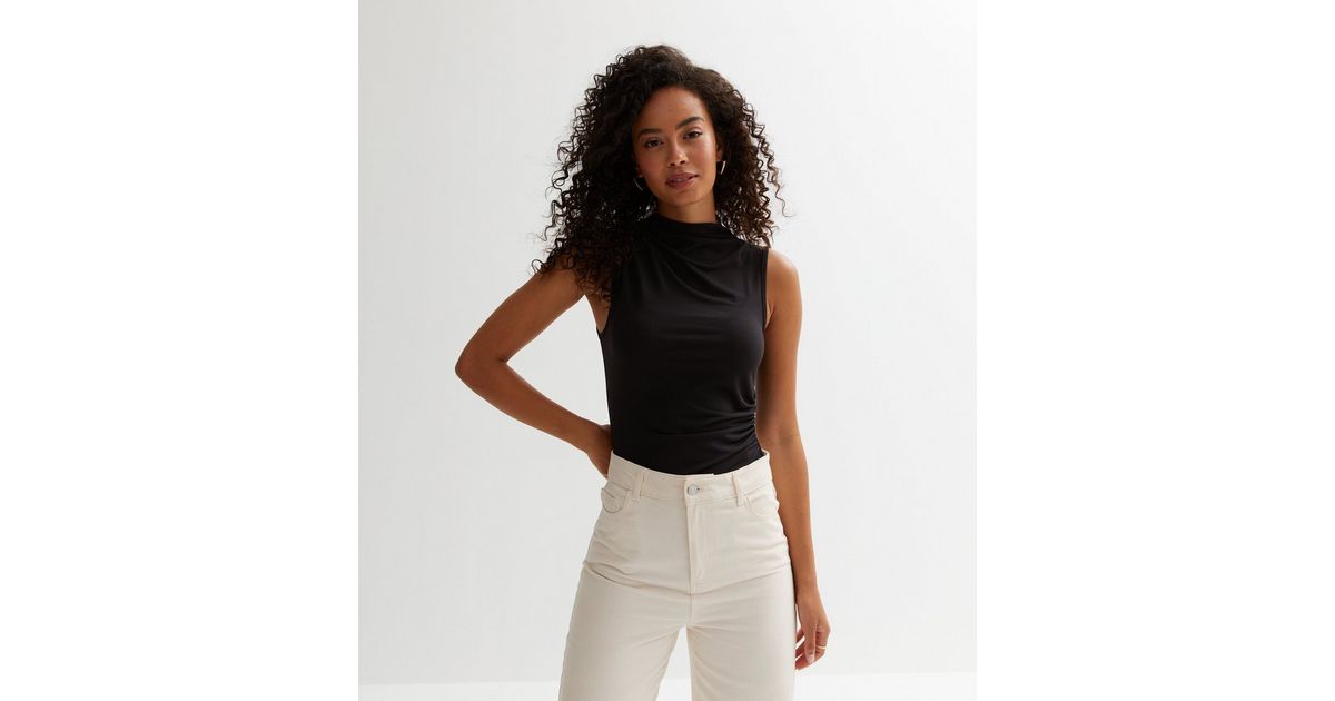 Tall Black High Neck Sleeveless Bodysuit | New Look