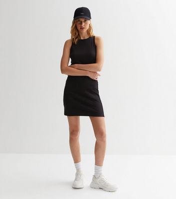 Black Racer Back Mini Dress | New Look