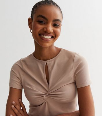 Mink Twist Front Cut Out Top | New Look