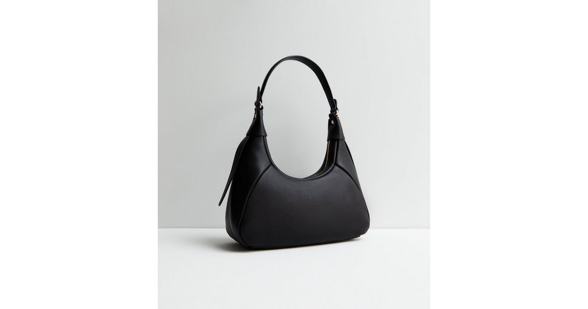 Black Leather-Look Mini Shoulder Bag | New Look