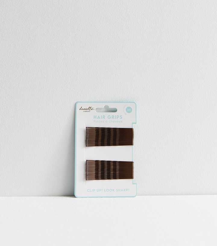 Danielle Creations 30 Pack Brown Hair Grips | New Look