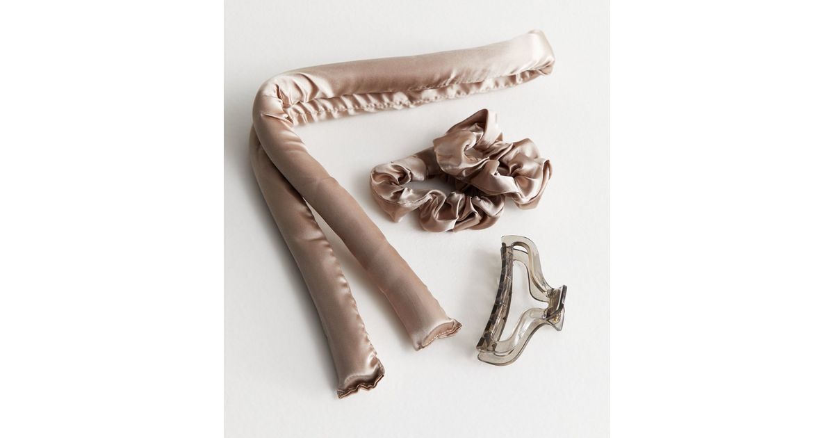 Danielle Creations Light Brown Heatless Curls Set | New Look