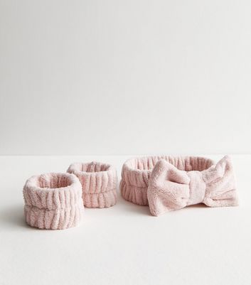 Pink Beauty Headband and Wrist Cuffs | New Look