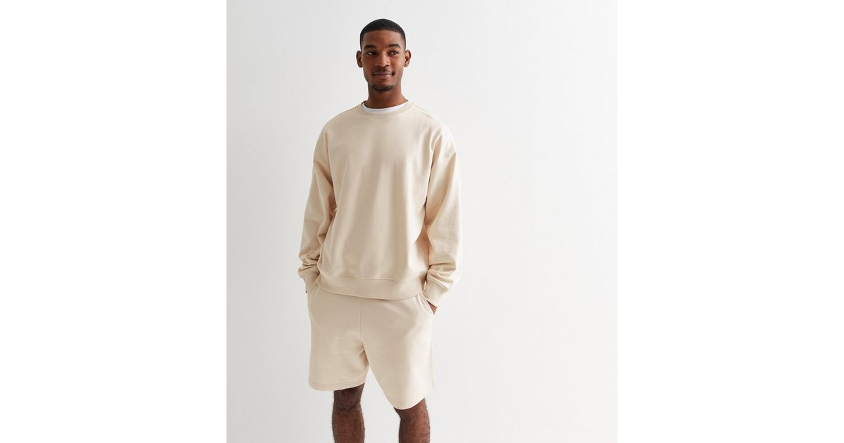 Off White Oversized Crew Neck Sweatshirt | New Look