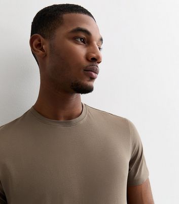 Khaki Crew Neck T-Shirt | New Look