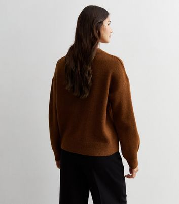 Rust Knit Crew Neck Jumper | New Look
