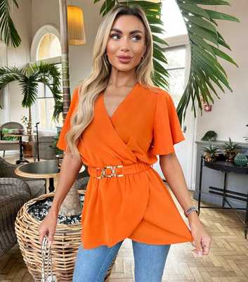 Womens Orange Tops | Orange Crop Tops | New Look
