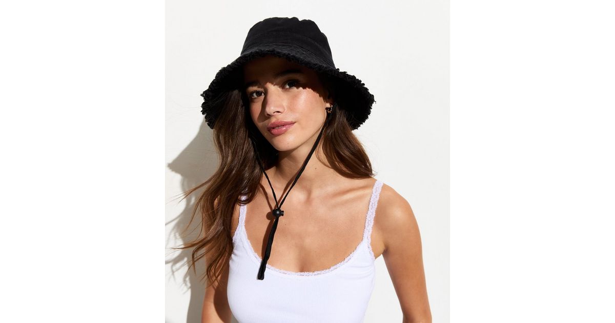 Black Adjustable Bucket Hat | New Look
