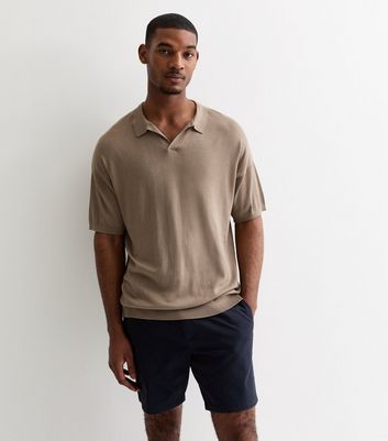 Light Brown Relaxed Fit Polo Shirt | New Look