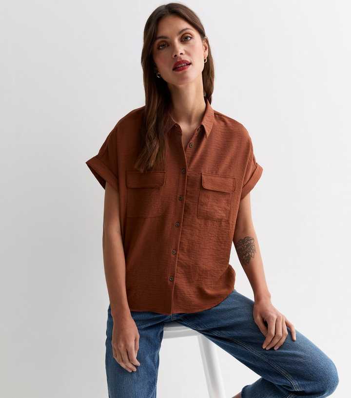 Rust Short Sleeve Shirt | New Look