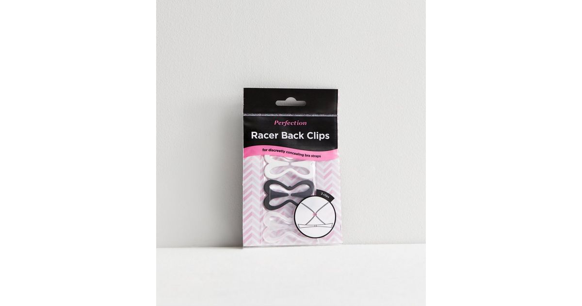 3 Pack Perfection Racer Back Clips | New Look