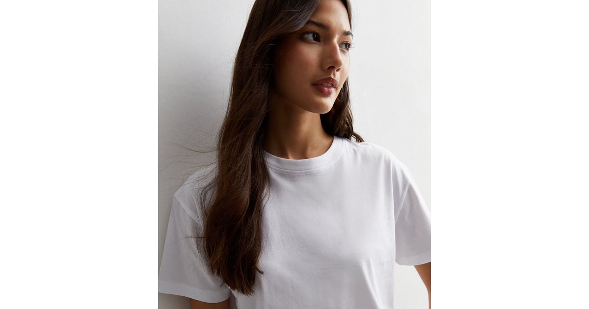 White Boxy Cotton T-Shirt | New Look