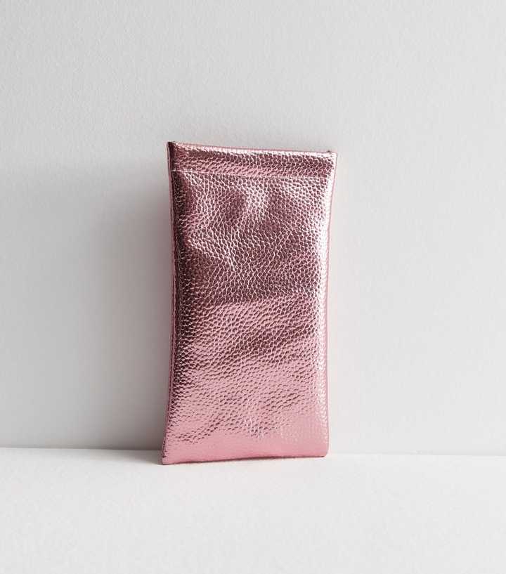 Metallic Pink Sunglasses Slip Case | New Look