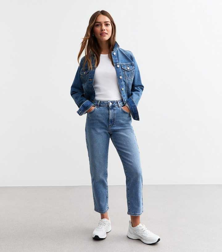 Petite Ankle Grazing Hannah Straight Leg Jeans | New Look