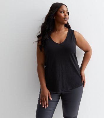 Black cotton camisole store