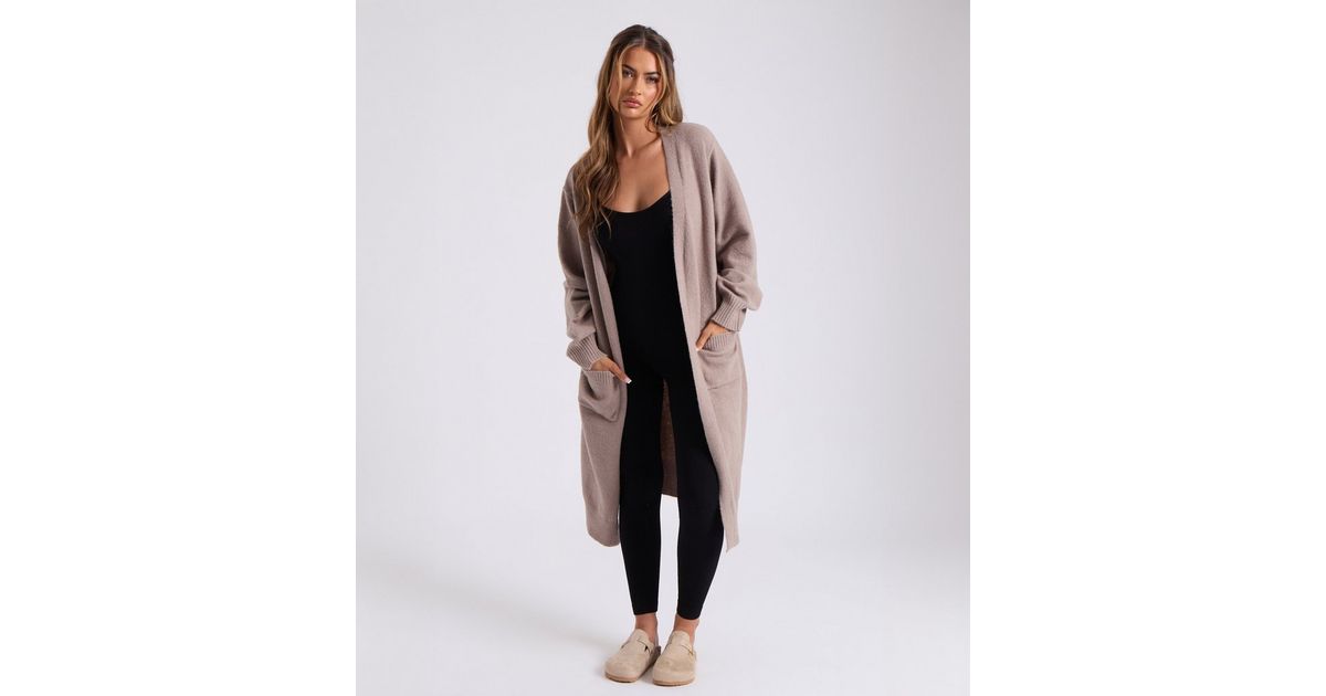 Urban Bliss Light Brown Longline Cardigan | New Look
