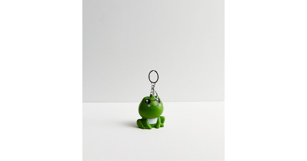 Green Frog Squishy Bag Charm | New Look