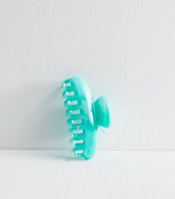 Turquoise Marbled Hair Claw Clip | New Look