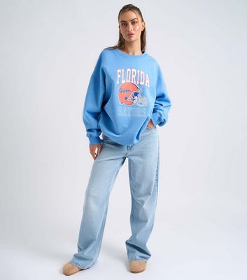 Urban Bliss Pale Blue Cotton Blend Wide Leg Jeans | New Look