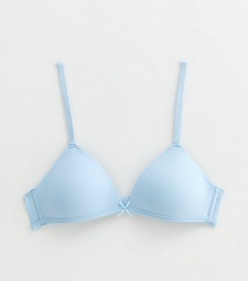 Girls Blue Non Wired Triangle Bra | New Look