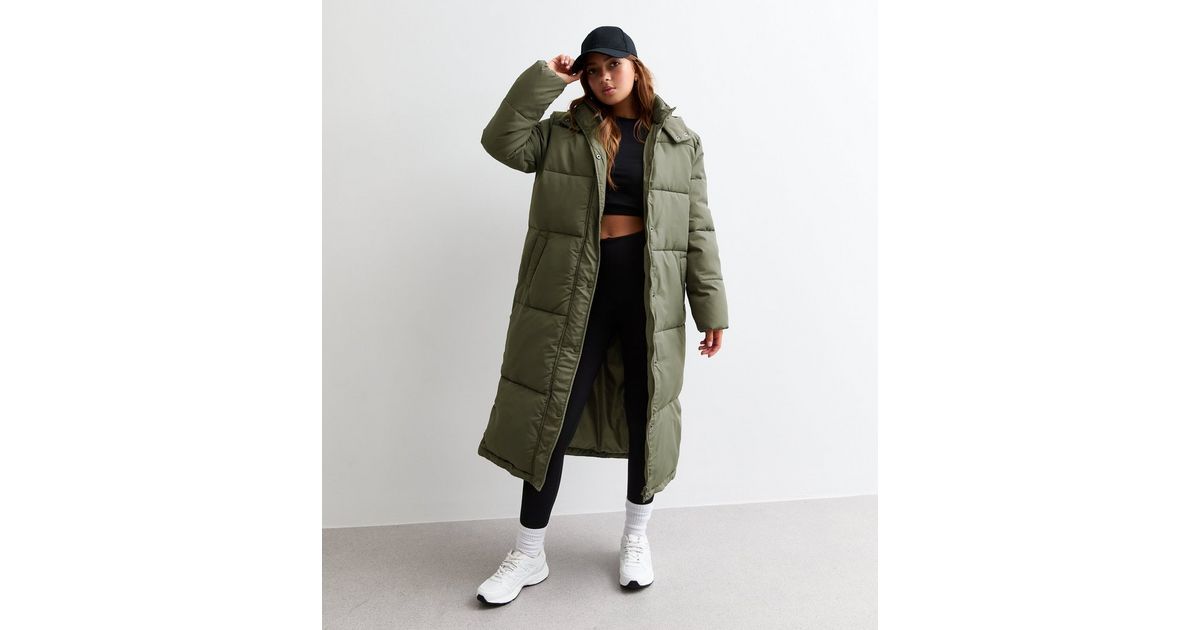 Girls Khaki Tiered Shell Coat | New Look