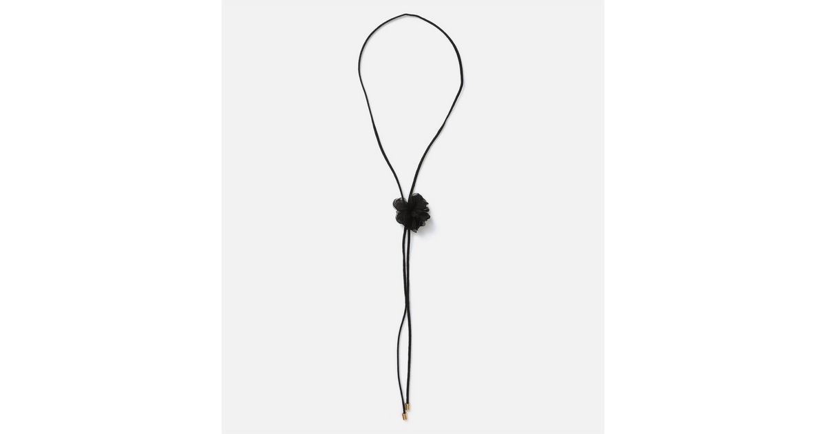 Freedom Black Corsage Necklace | New Look