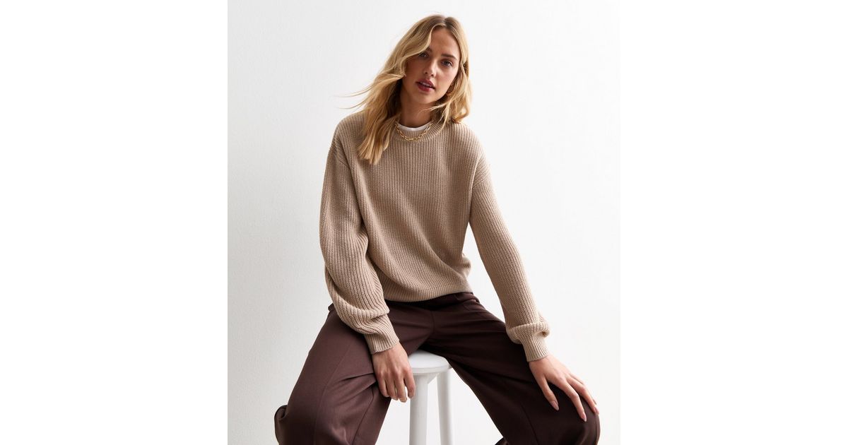 Mink Textured Knit Jumper | New Look