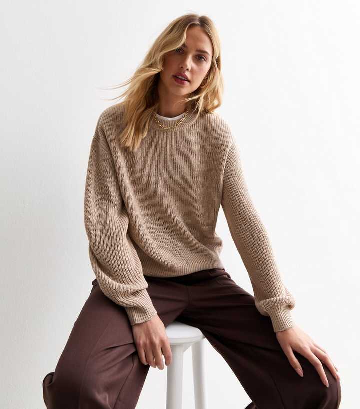 Mink Textured Knit Jumper | New Look