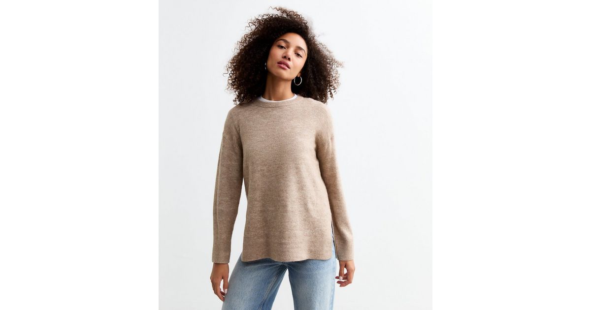 Mink Side Slit Jumper | New Look