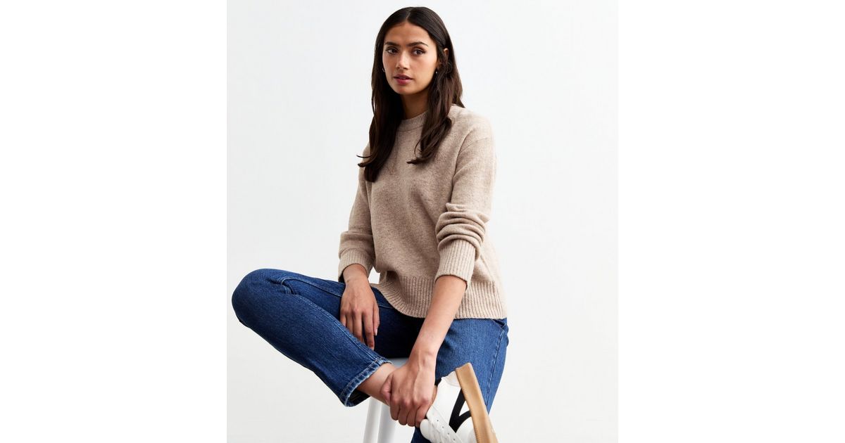 Tall Mink Soft Knit Crew Neck Jumper | New Look