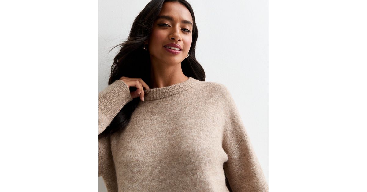 Petite Mink Side Slit Jumper | New Look