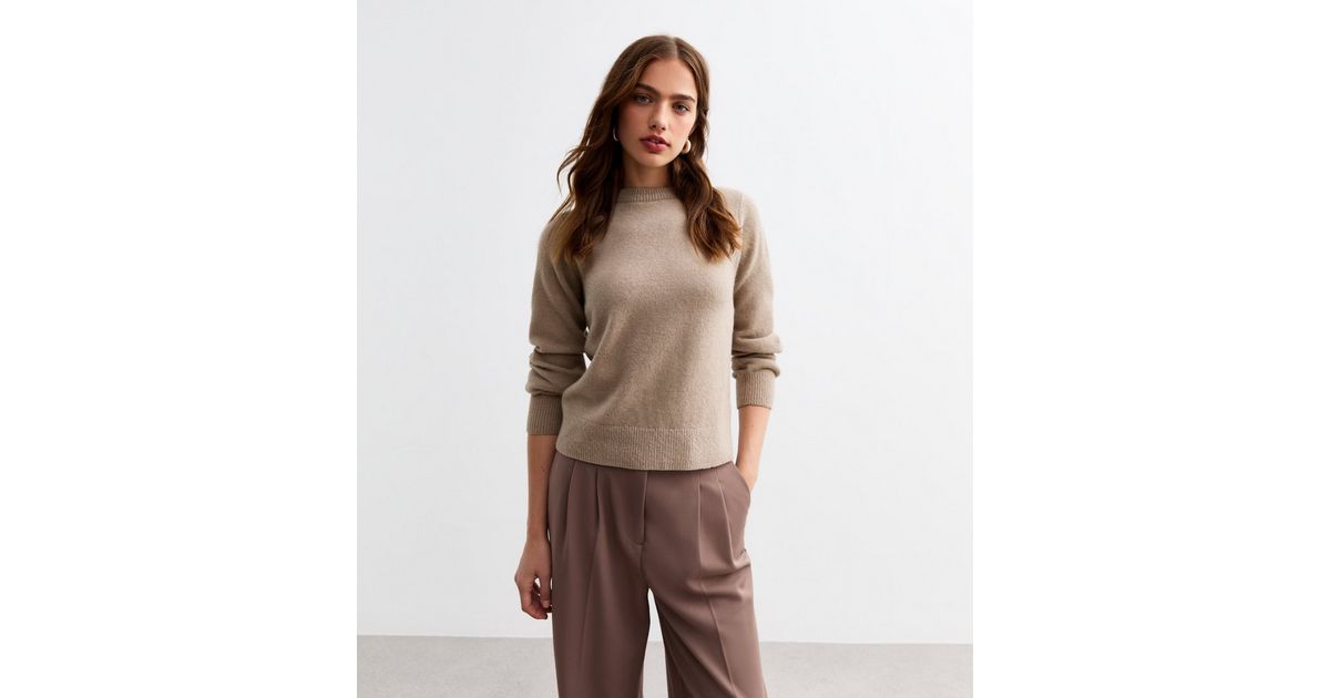 Mink Soft Knit Crew Neck Jumper | New Look