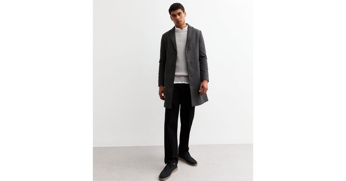 Grey Regular Tailored Coat | New Look