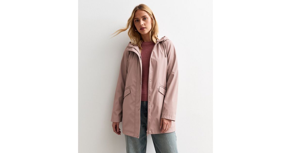 Pink Unlined Hooded Raincoat | New Look